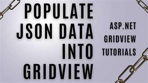 display json data in gridview c gridview json tutorials youtube