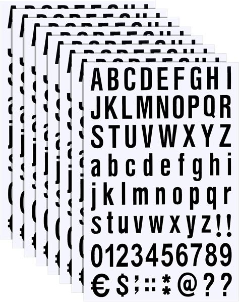 Amazon Sheets Self Adhesive Vinyl Letters Numbers Kit Mailbox