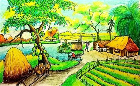 Tổng hợp 71 tranh phong cảnh quê hot nhất Sai Gon English Center