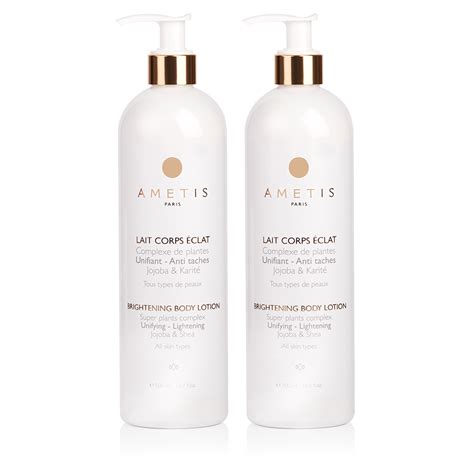 Lait corps éclat Pack 2 Ametis Cosmetics