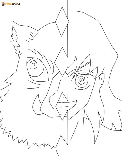 Dibujos De Inosuke Hashibira Para Colorear Dibujos Para Imprimir