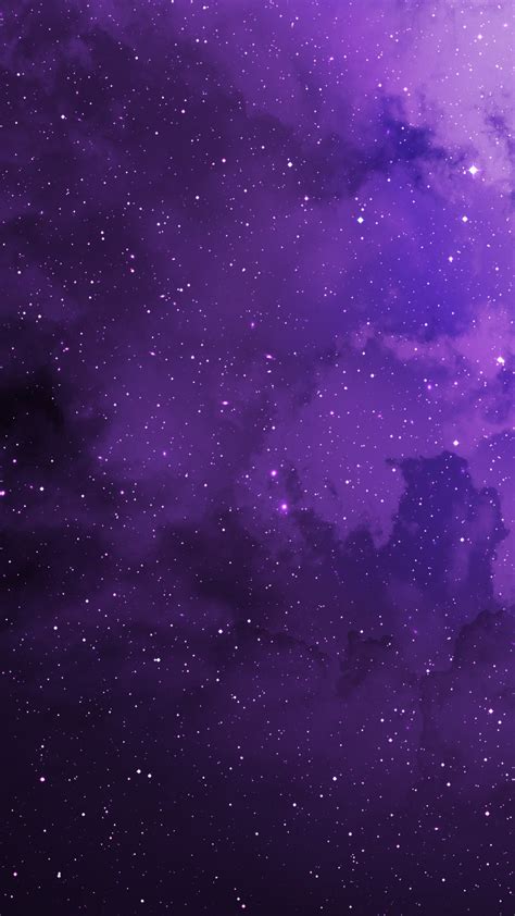 Purple Stars Background