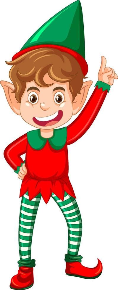 personaje de dibujos animados de duende navideño 13763824 Vector en