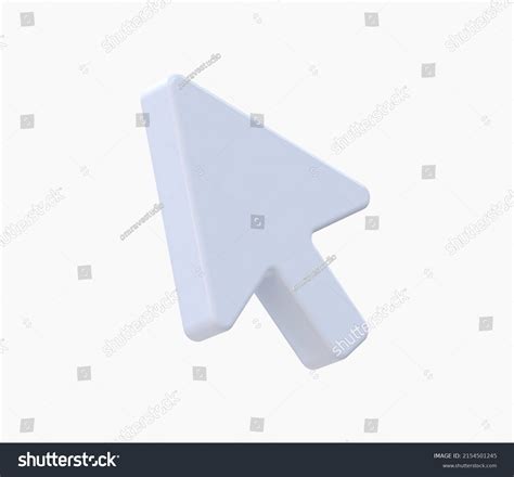 3d Realistic Mouse Cursor Vector Illustration Stockvector Rechtenvrij
