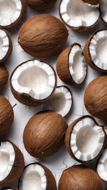 Premium AI Image Coconut Isolated On White Background