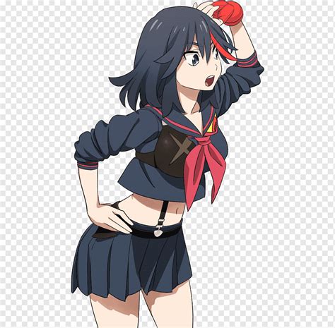 Ryuko Matoi Anime Editor De Dibujos Animados Anime Pelo Negro The