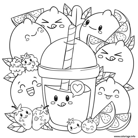 Inspirant De Dessin Kawaii Fruit Galerie Coloriage Coloriage The Best