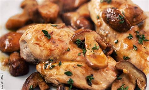 Arriba 33 imagen receta para hacer pollo con champiñones Abzlocal mx