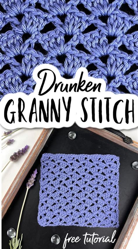 How To Crochet The Drunken Granny Stitch Photos Video Crochet