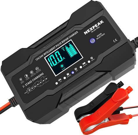 Chargeur Batterie Voitures Chargeur Batterie Auto 12V 24V 10A