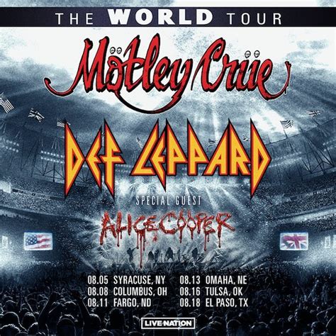 Def Leppard Motley Crue Announce Six Usa Stadium Shows For The World