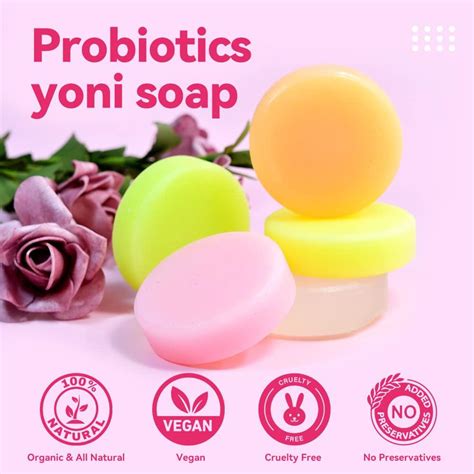 Aromlife Yoni Bar Soap With Probiotics For Women Vaginal Cleanse PH