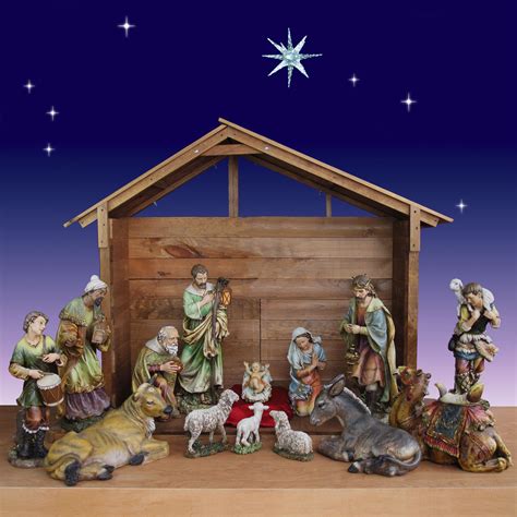 Nativity Set At Christmas At Michael Peterson Blog