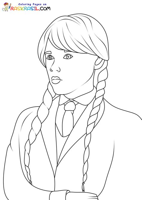 Wednesday Addams Kleurplaten Afbeeldingen Om In Te Kleuren