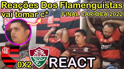 Reações Dos Flamenguistas FLAMENGO 0X2 FLUMINENSE FINAL CARIOCA 2022