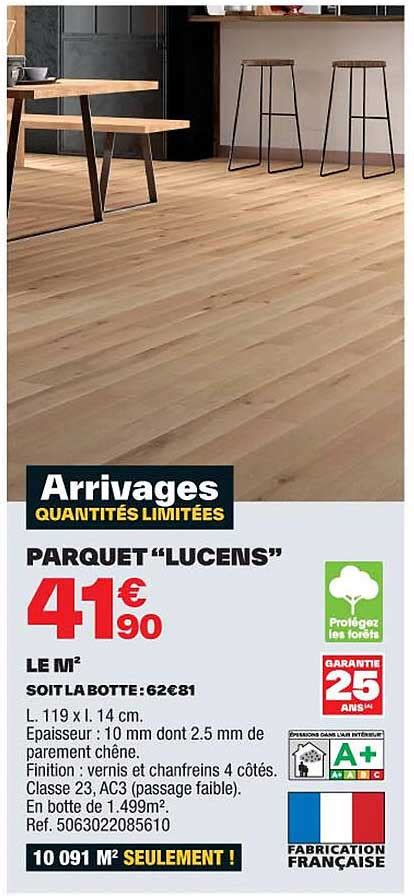 Promo Parquet Lucens Chez Brico D P T Icatalogue Fr