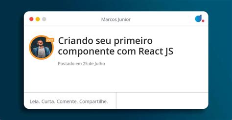 Criando Seu Primeiro Componente React Js