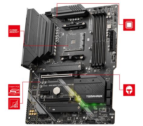 MSI MAG B550 TOMAHAWK MAX WIFI AMD AM4 DDR4 Lightning Gen 4 M 2 HDMI