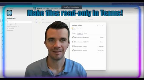 Make Files Read Only In Teams Youtube