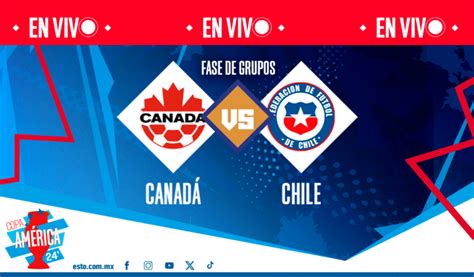 Canadá vs Chile sigue EN VIVO y GRATIS el partido de la Copa América