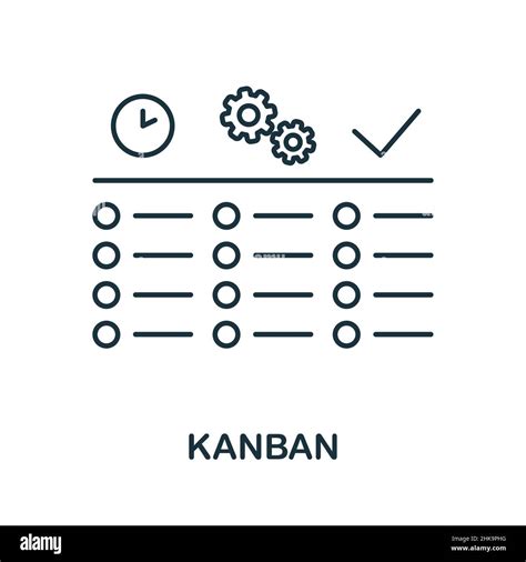 Kanban Icon Line Element From Project Development Collection Linear