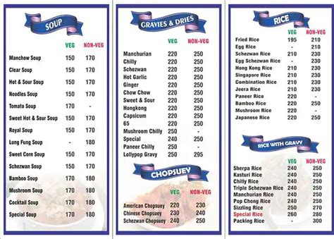 Menu At Ohh Haka Naka Chinese Cuisine Thane