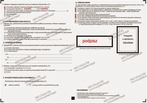 Prawo Jazdy zbiór informacji Jak wypełnić wniosek o wydanie prawa