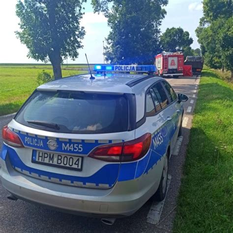 Tragiczny wypadek na trasie Bielsk Podlaski Hajnówka Motocyklista