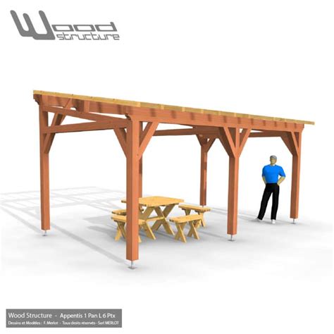 Kit Appentis Bois Wood Structure