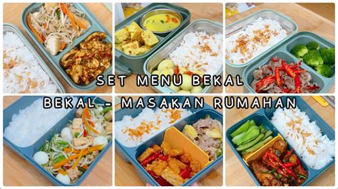6 SET BEKAL PART 3 IDE BEKAL KE KANTOR MASAKAN HARIAN BEKAL