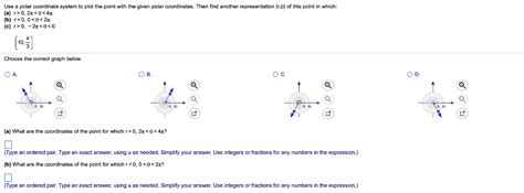 solved use a polar coordinate system to plot the point with