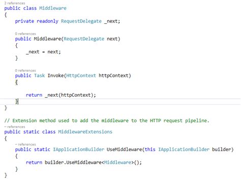 middleware components in asp core