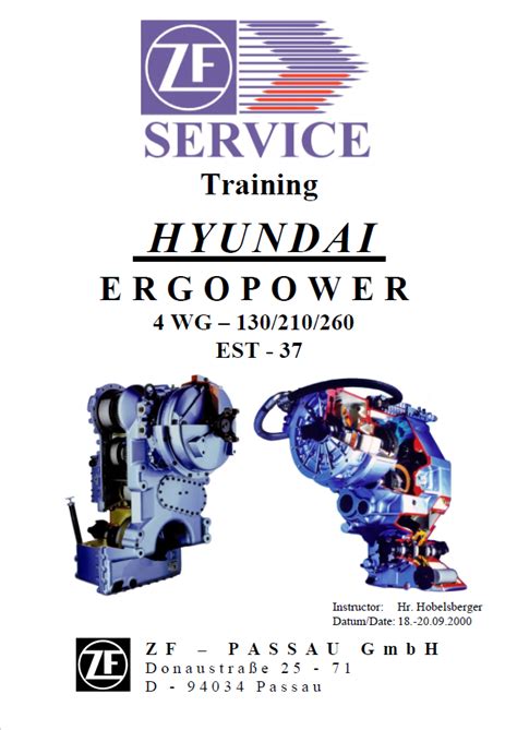 ZF ERGOPOWER 4WG 130 210 260 Service Training Manual