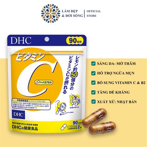 Viên uống DHC Vitamin C Supplement Bổ sung Vitamin C Nhật Bản 90 ngày