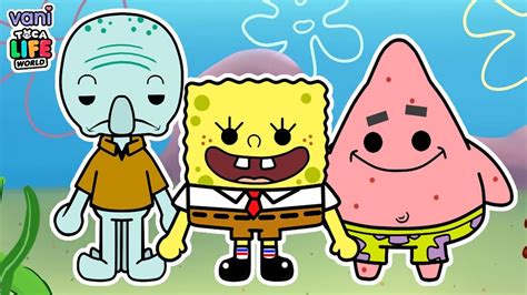 PERSONAJES DE BOB ESPONJA EN TOCA LIFE WORLD TOCA BOCA VANI