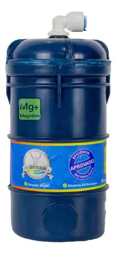 Filtro Refil Alcalino Magn Sio Ph Purificador Top Life Cor Azul