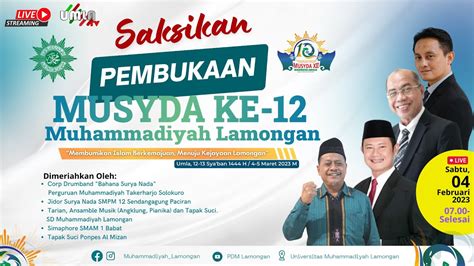Meriah Pembukaan Musyda Ke Muhammadiyah Lamongan Youtube