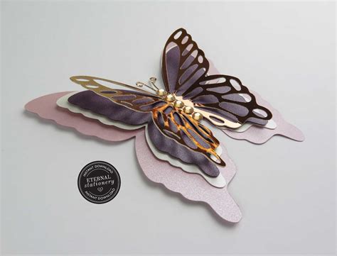 Mariposa SVG Plantilla de mariposa 3D Mariposa 3D SVG Etsy España