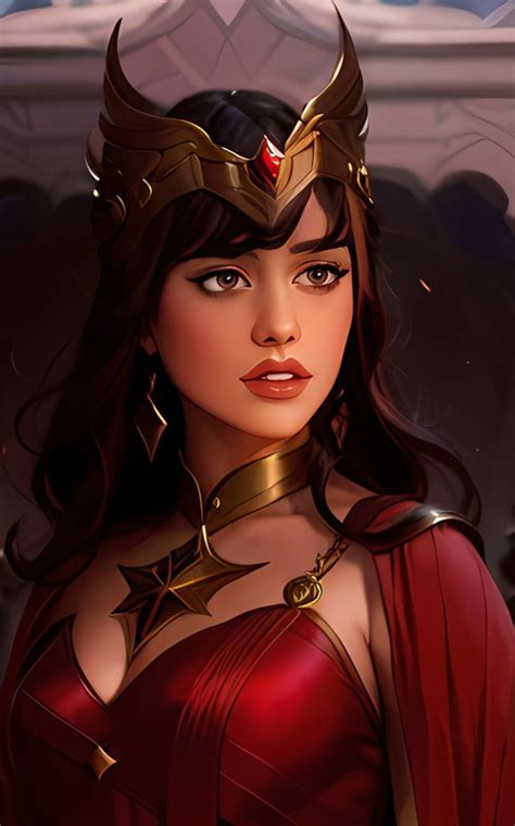 Romani Wanda Fantasy Filter Scarlet Witch Marvel Marvel Girls