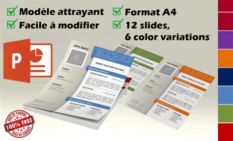 Modèle de curriculum vitae premium gratuit simple et épuré pour