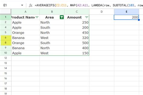 Subtotal With Conditions In Excel And Google Sheets