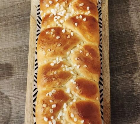 Brioche tressée à la mie filante au Thermomix Cookomix