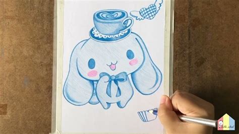 How to Draw Cinnamonroll Easy Cute drawing สอนวาดรปชนนามอนโรลงายๆ