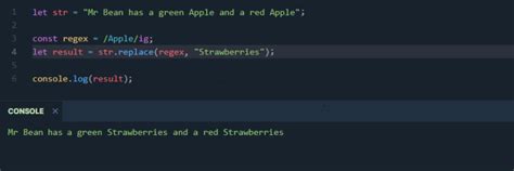 how to replace string in javascript tecadmin