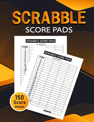 Scrabble Score Pads 150 Oversized Scrabble Score Sheets With Points