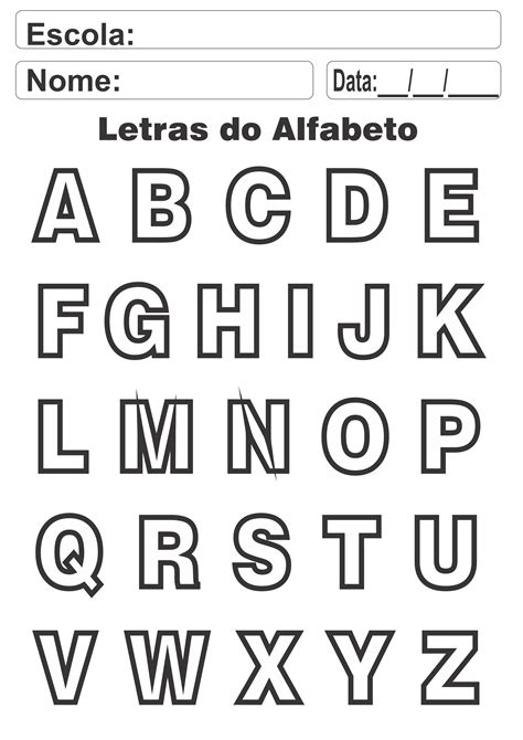 Letras Abc Para Imprimir EDUKITA