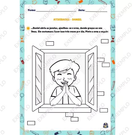 PDF Atividades Desenhos Daniel na Cova dos Leões Minha Bíblia Eu
