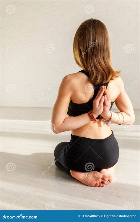 Back View Of Woman With Barefoot Stock Image Image Of Peace