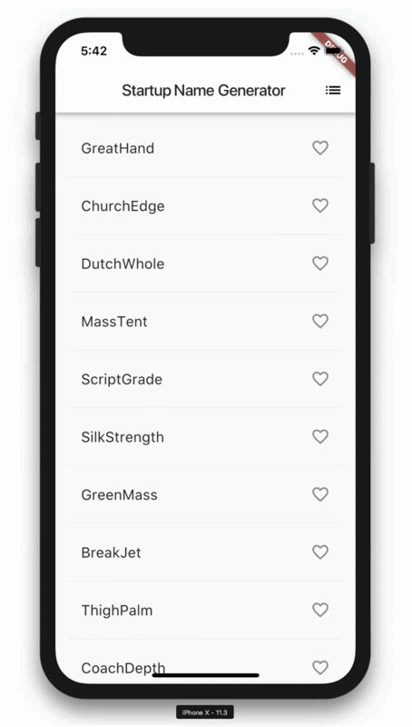 Flutter入門3 Write your first Flutter app part 2をやってみる