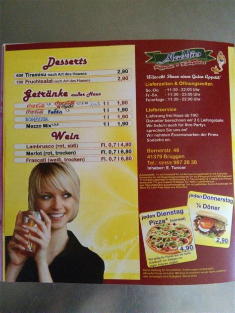 Speisekarte von König Döner Pizza in Brüggen Brüggen